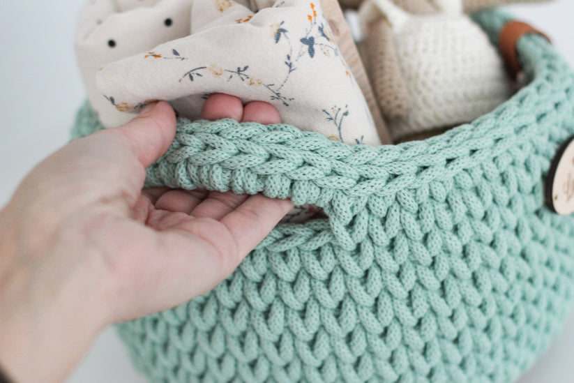 ROUND DIAPER BASKET 20cm | ALOE – Juli Joli Home