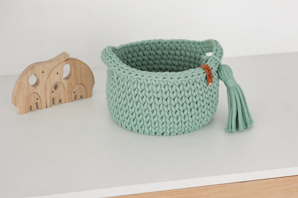 ROUND DIAPER BASKET 20cm | ALOE – Juli Joli Home